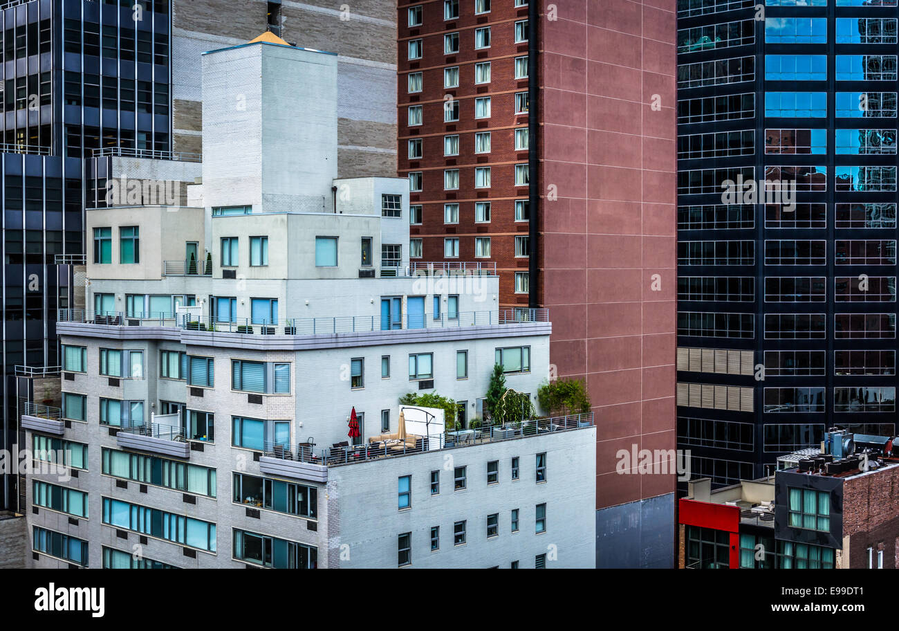 View of buildings in the Turtle Bay neighborhood, from a rooftop on ...