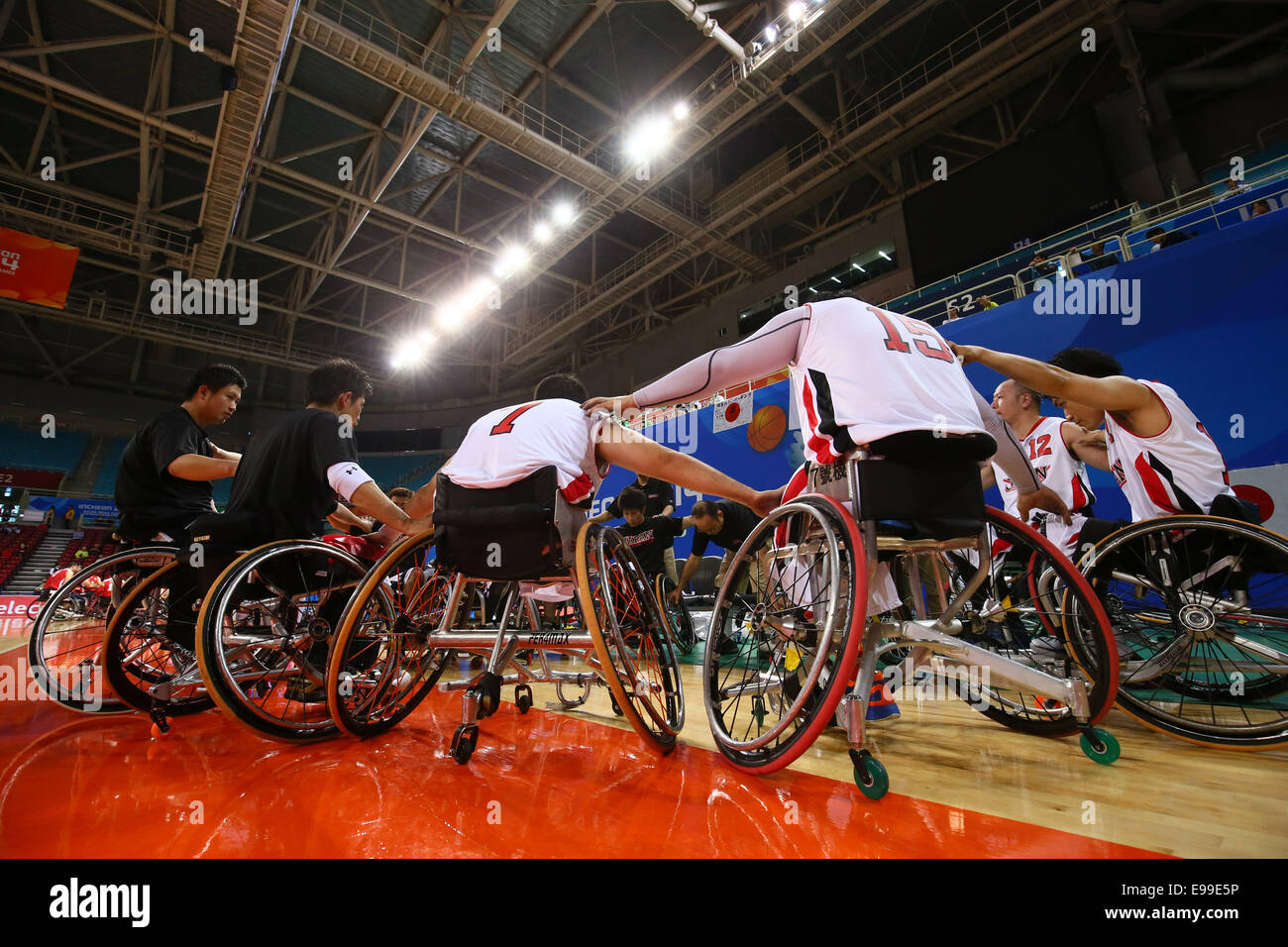 Incheon, South Korea. 22nd Oct, 2014. Japan team group Wheelchair ...