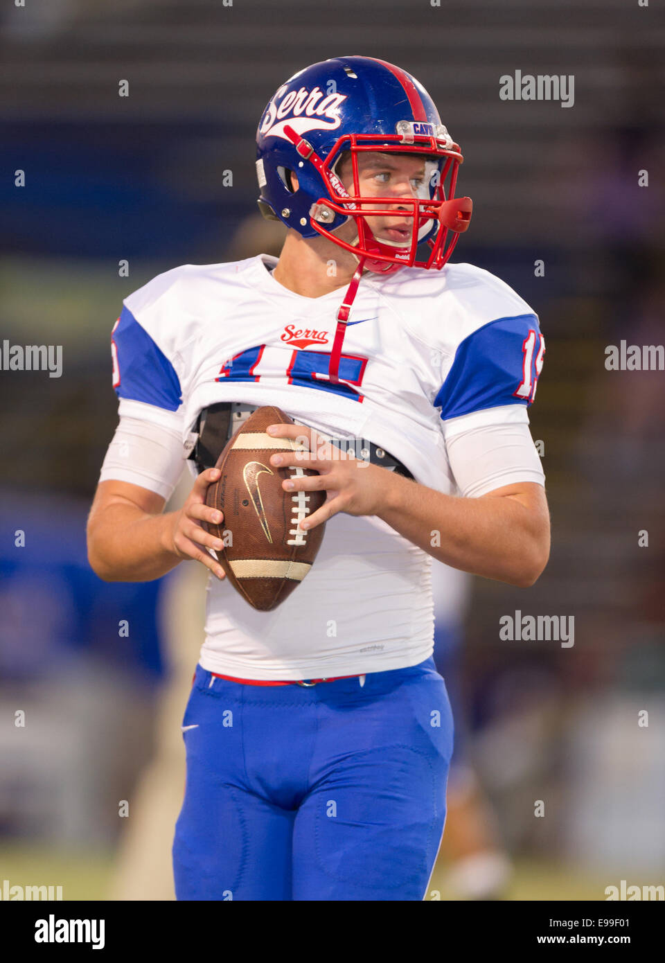 October 4, 2014, La Puente, CA.Gardena Serra cavaliers tight end (15 ...