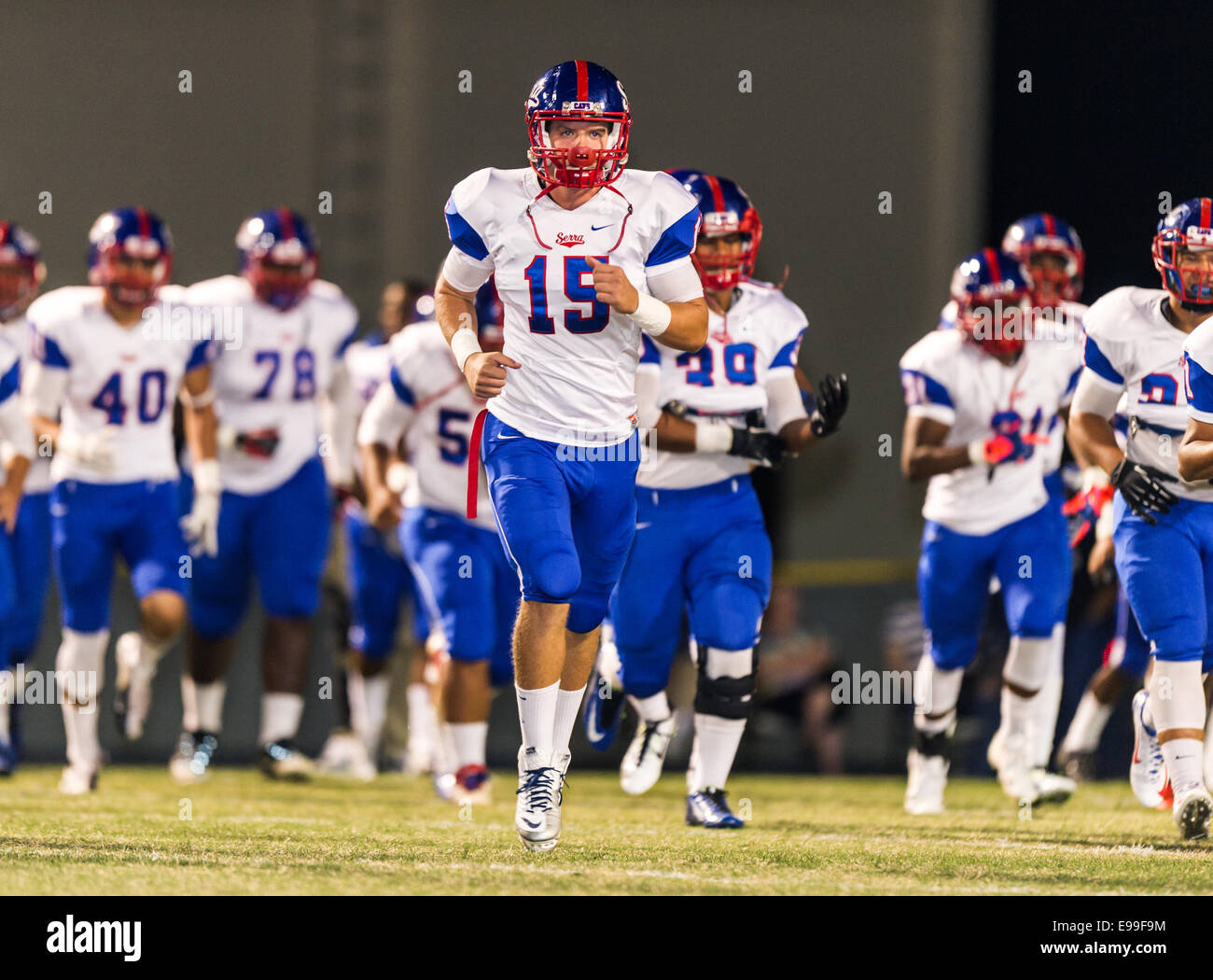 October 4, 2014, La Puente, CA.Gardena Serra cavaliers tight end (15 ...