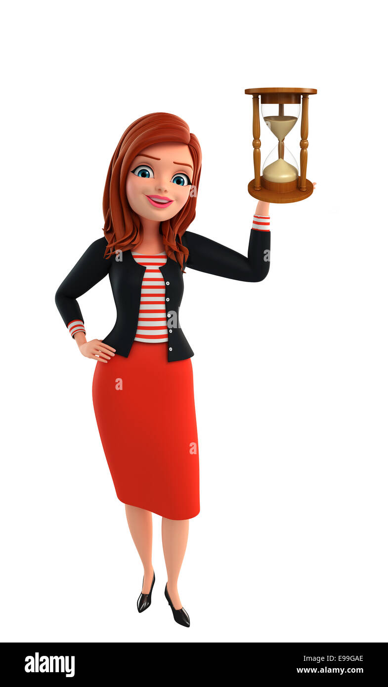 Lady clock Cut Out Stock Images & Pictures - Alamy