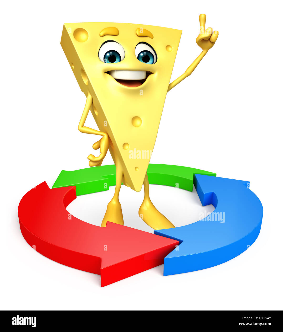 Cartoon Character Cheese Arrow High Resolution Stock Photography and ...