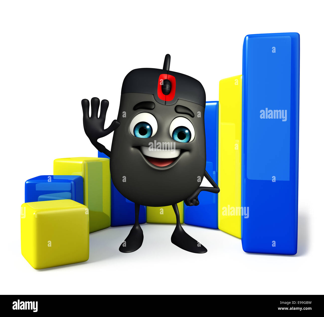 Illustration white character circular graph hi-res stock photography ...