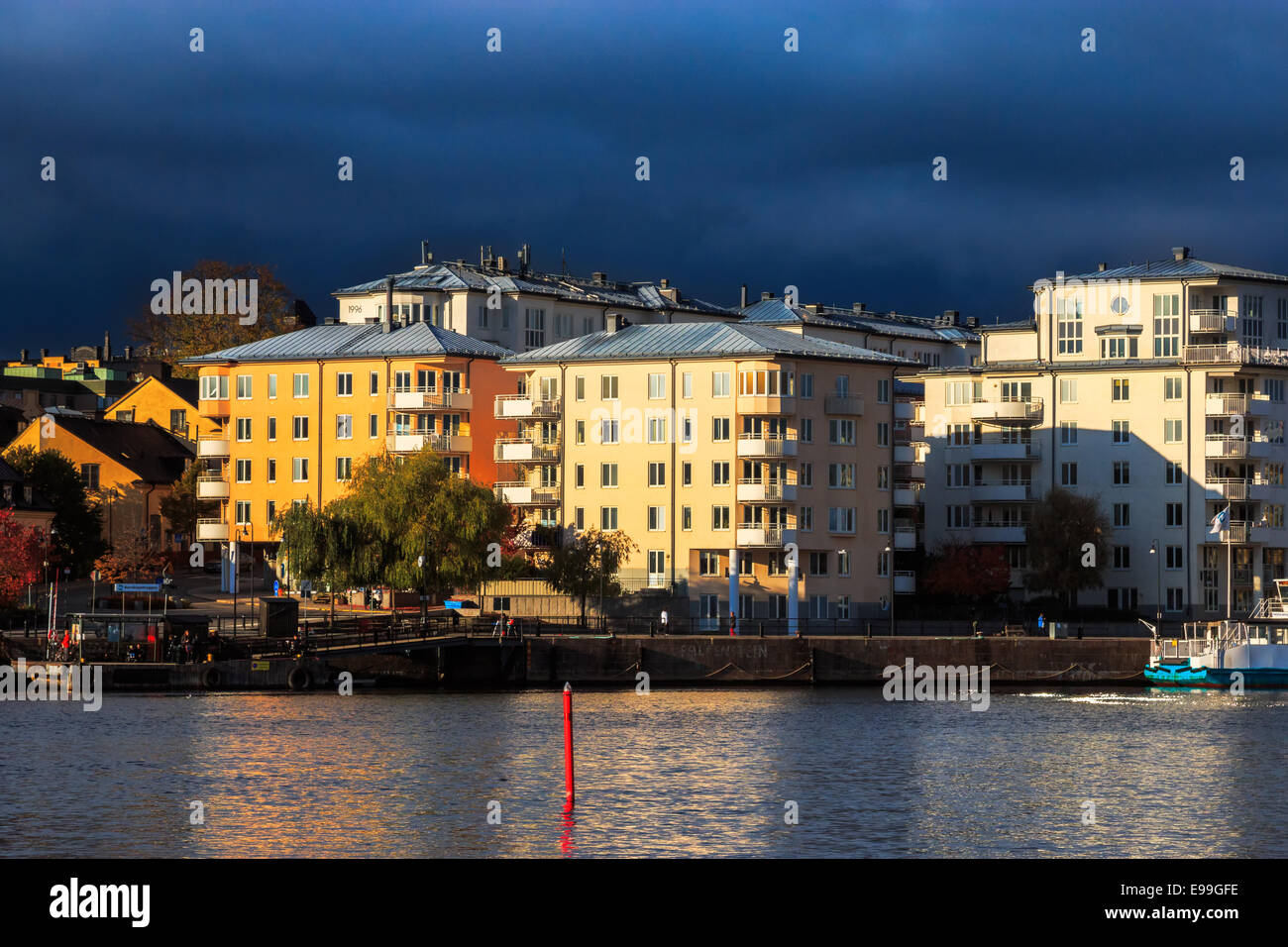 Skies darken when bad autumn weather approaches the Swedish capital of ...