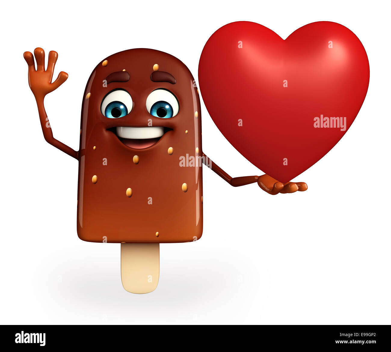 White chocolate love character Cut Out Stock Images & Pictures - Alamy