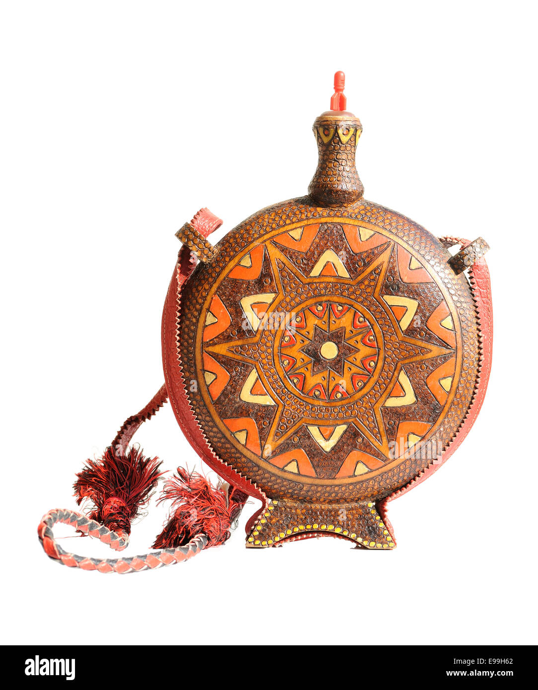 Traditional handmade Macedonian wood-craft - wooden pitcher Stock Photo ...