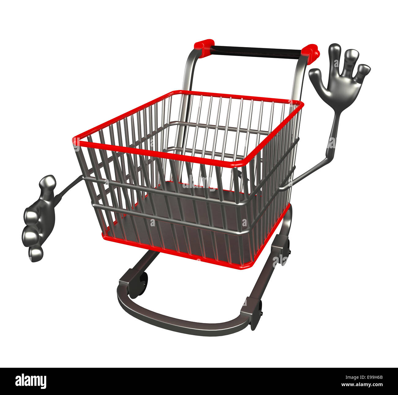 The cartoon charecter of trolly with shake hand Stock Photo - Alamy