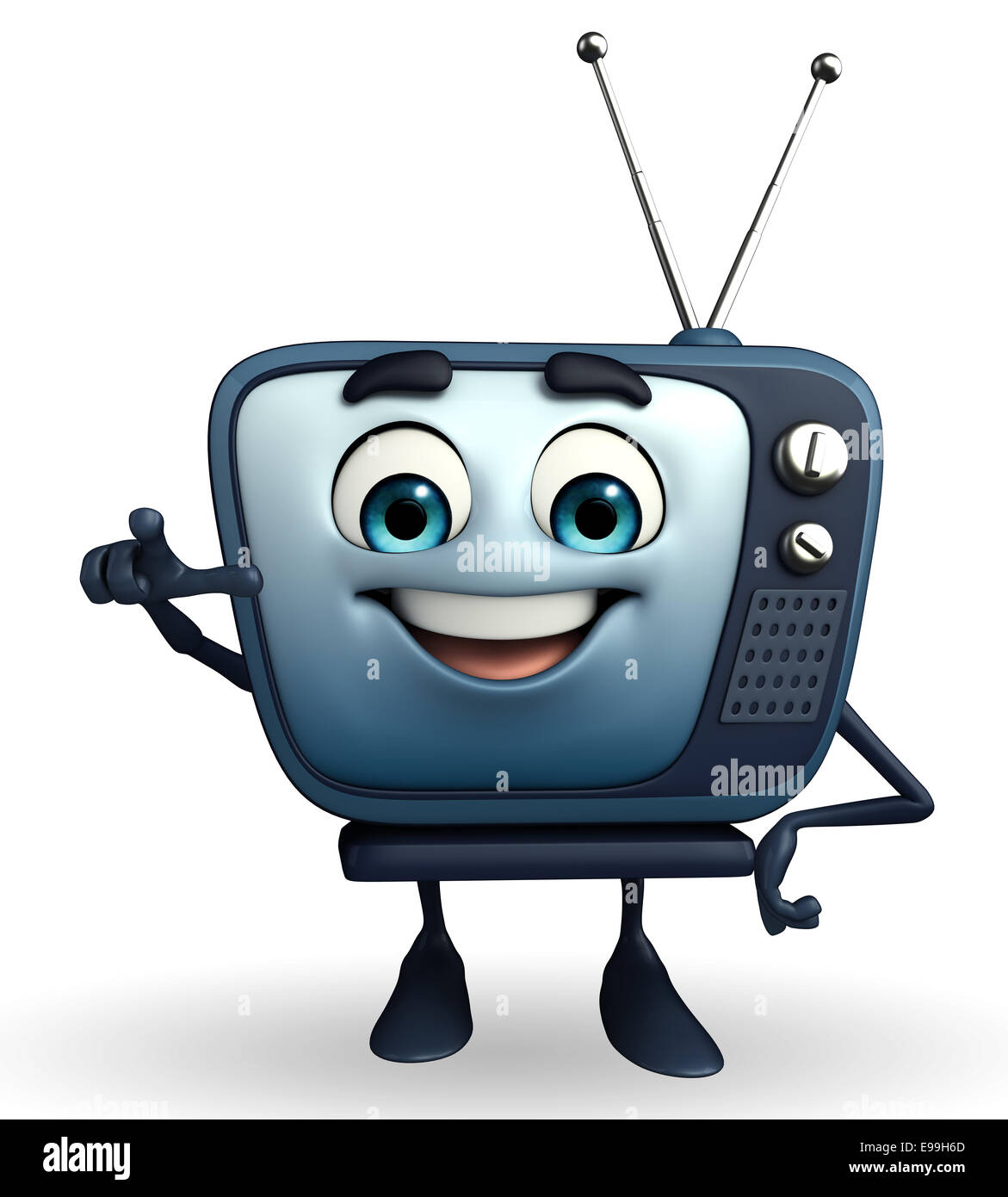 Cartoon character tv pointing hi-res stock photography and images - Alamy