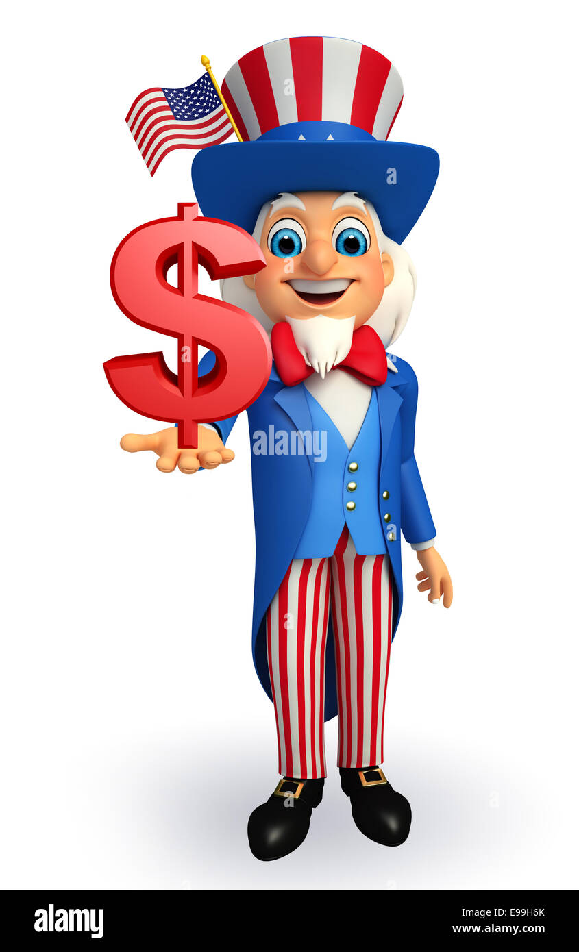 Illustration uncle sam dollar sign hi-res stock photography and images ...