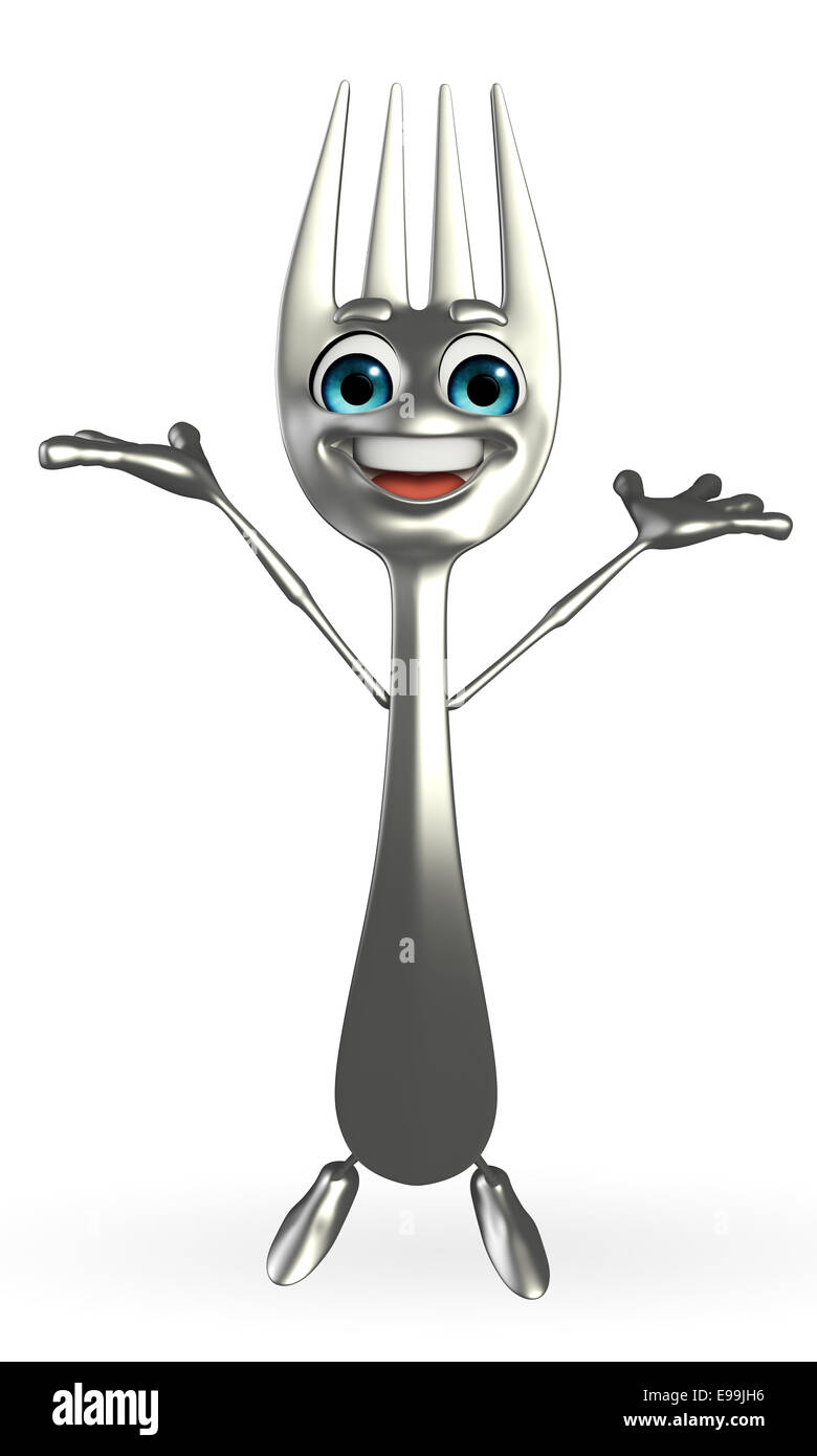 Cartoon fork Cut Out Stock Images & Pictures - Alamy