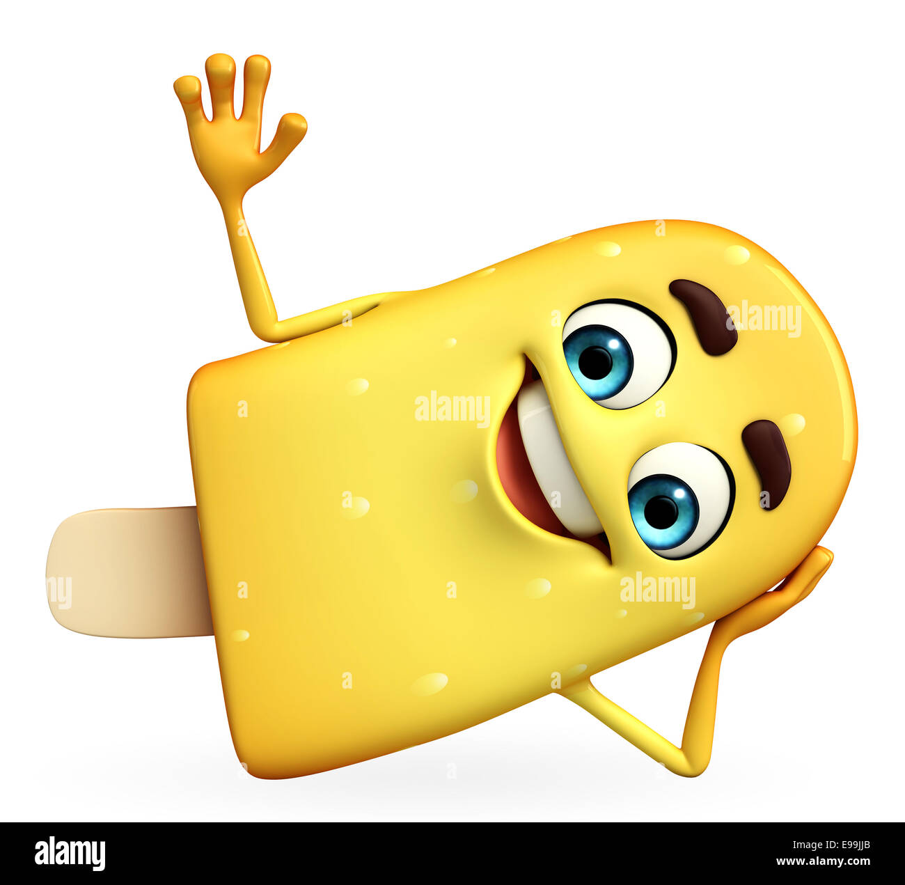 Cartoon Character of Candy with relax pose Stock Photo - Alamy