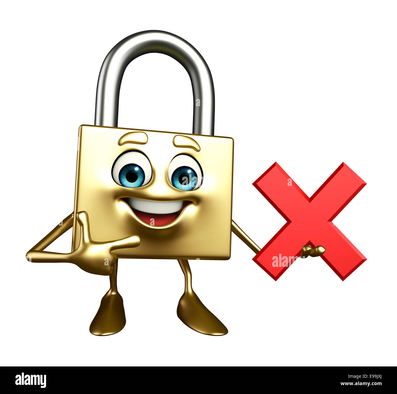 Cartoon character security box Cut Out Stock Images & Pictures - Alamy