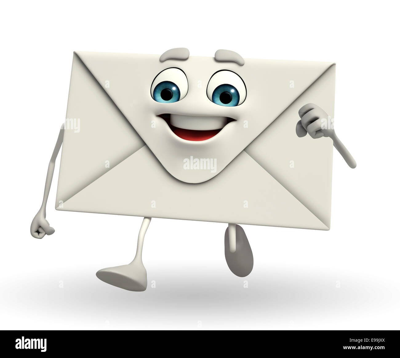Cartoon character mail running hi-res stock photography and images - Alamy