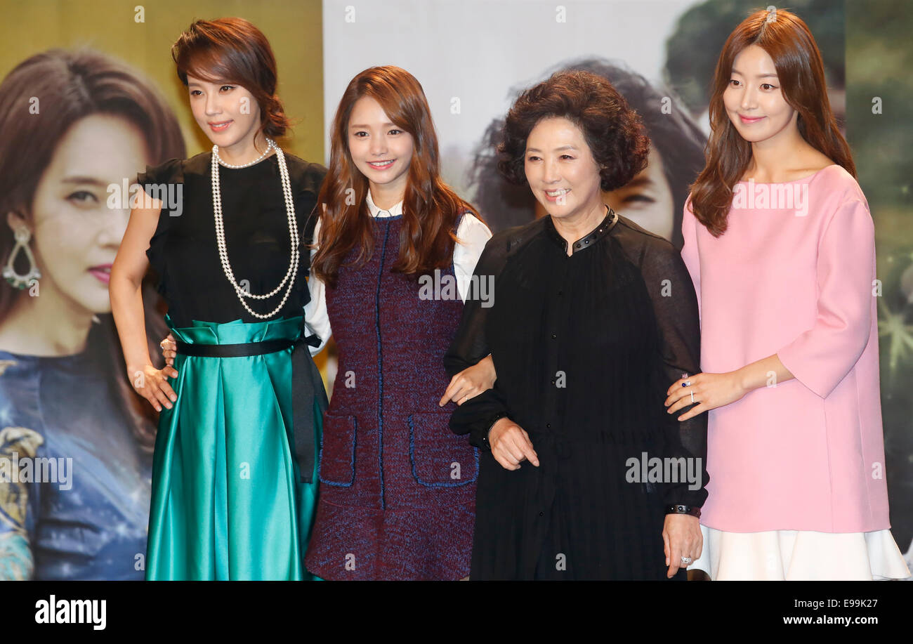 Seoul, South Korea. 22nd Oct, 2014. Oh Hyeon-Kyung, Ha Yeon-Soo, Goh ...