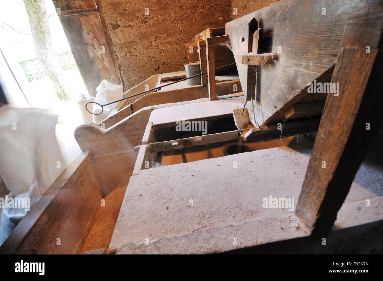 original old wheat mill in use Stock Photo - Alamy