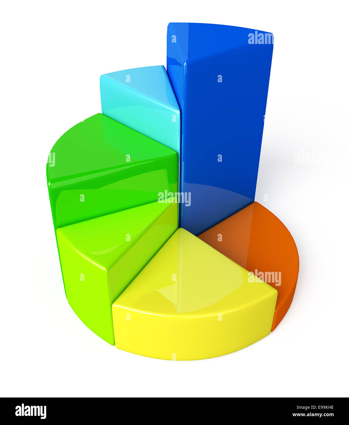 illustration of business graph Stock Photo - Alamy