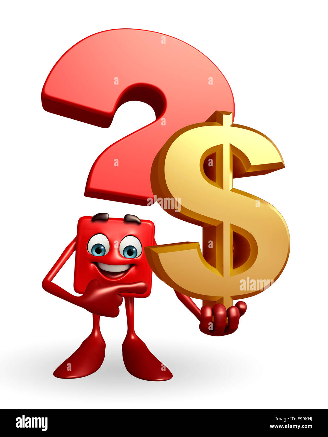 Cartoon character question mark treasure Cut Out Stock Images ...