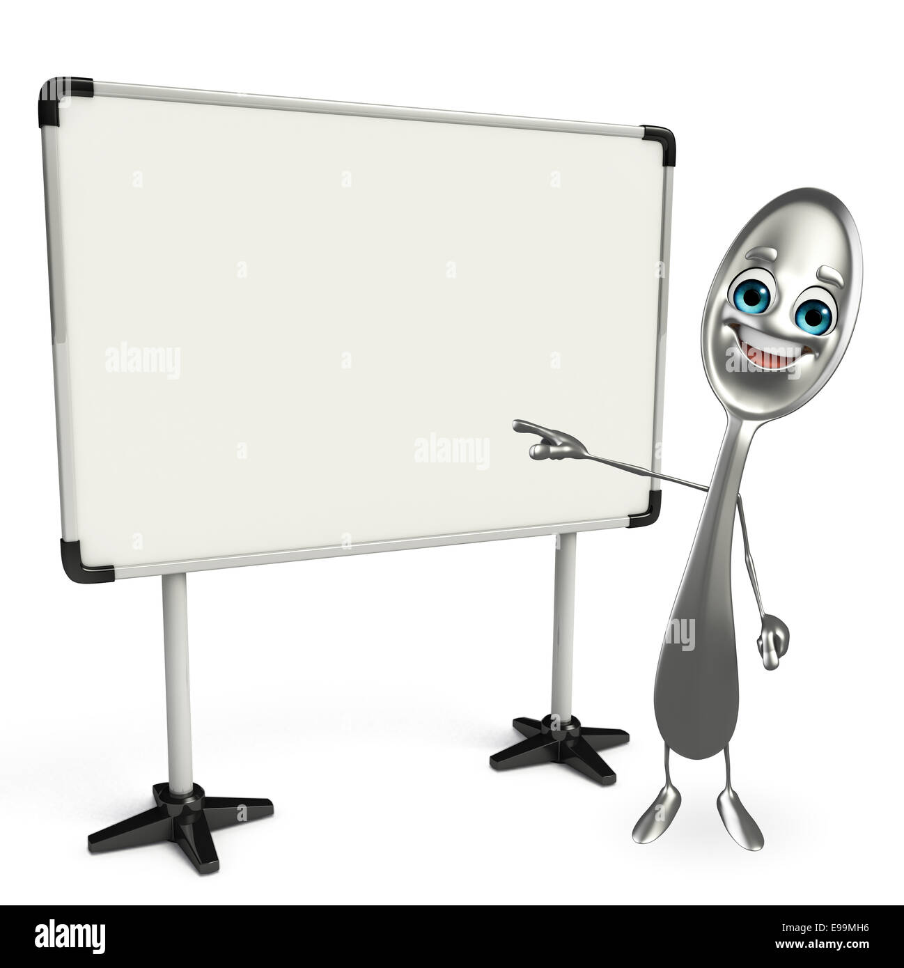 Cartoon character of spoon display board Stock Photo - Alamy