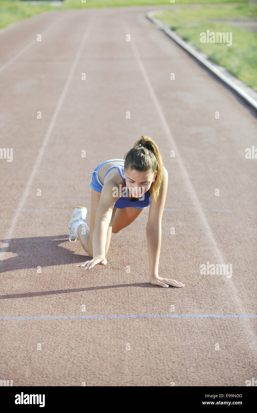 finaly at finish line Stock Photo - Alamy