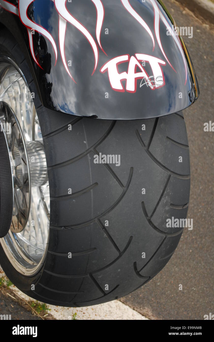 wide base tyre Stock Photo - Alamy