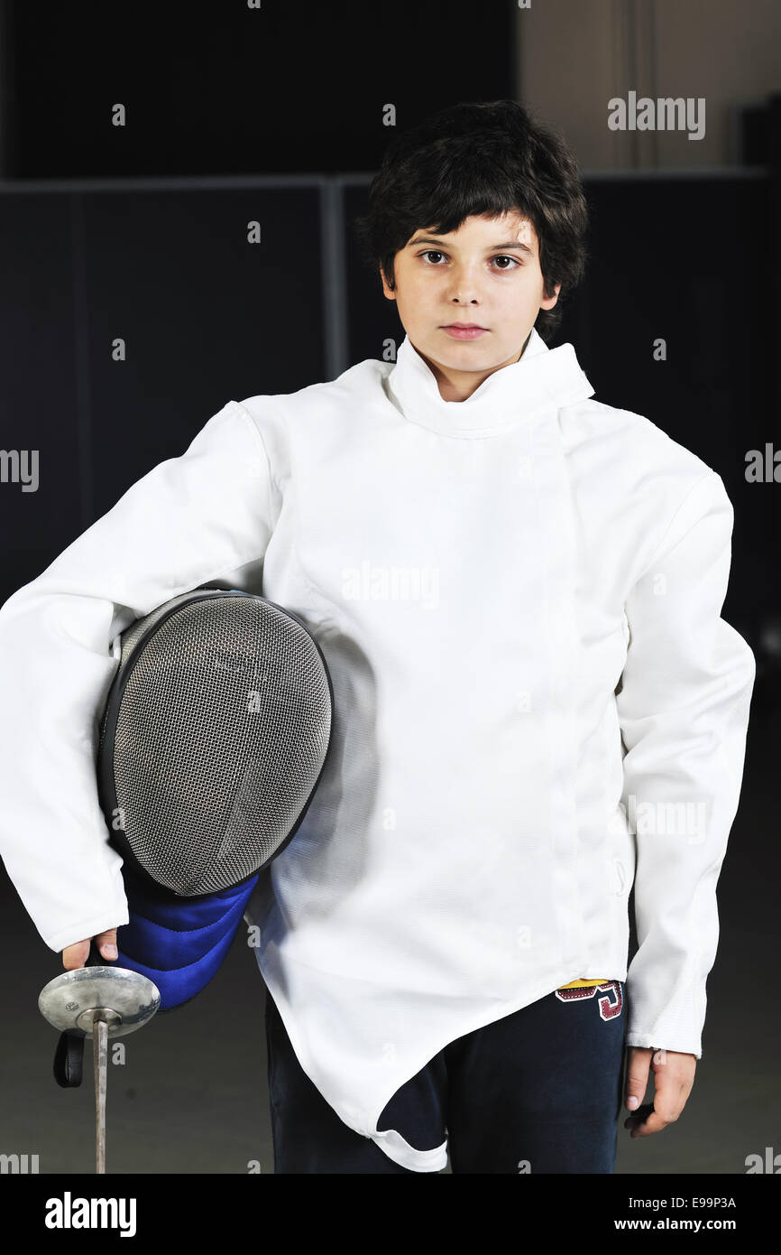 sword sport athlete portrait at training Stock Photo - Alamy