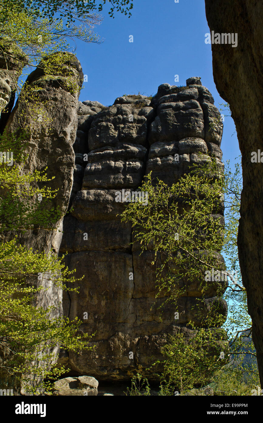 Elbe Sandstone Mountains Stock Photo - Alamy