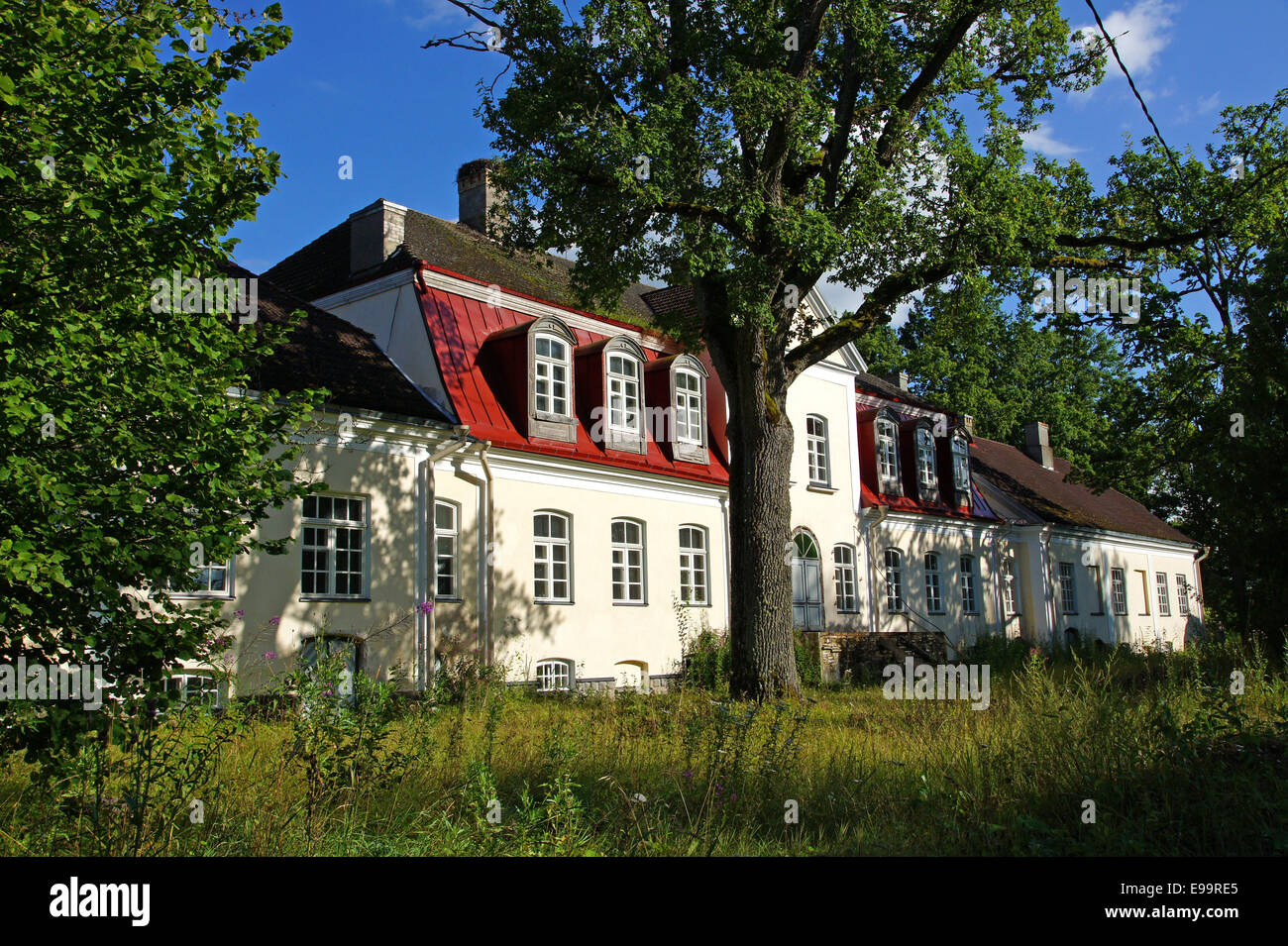 Old villa house behind trees hi-res stock photography and images - Alamy