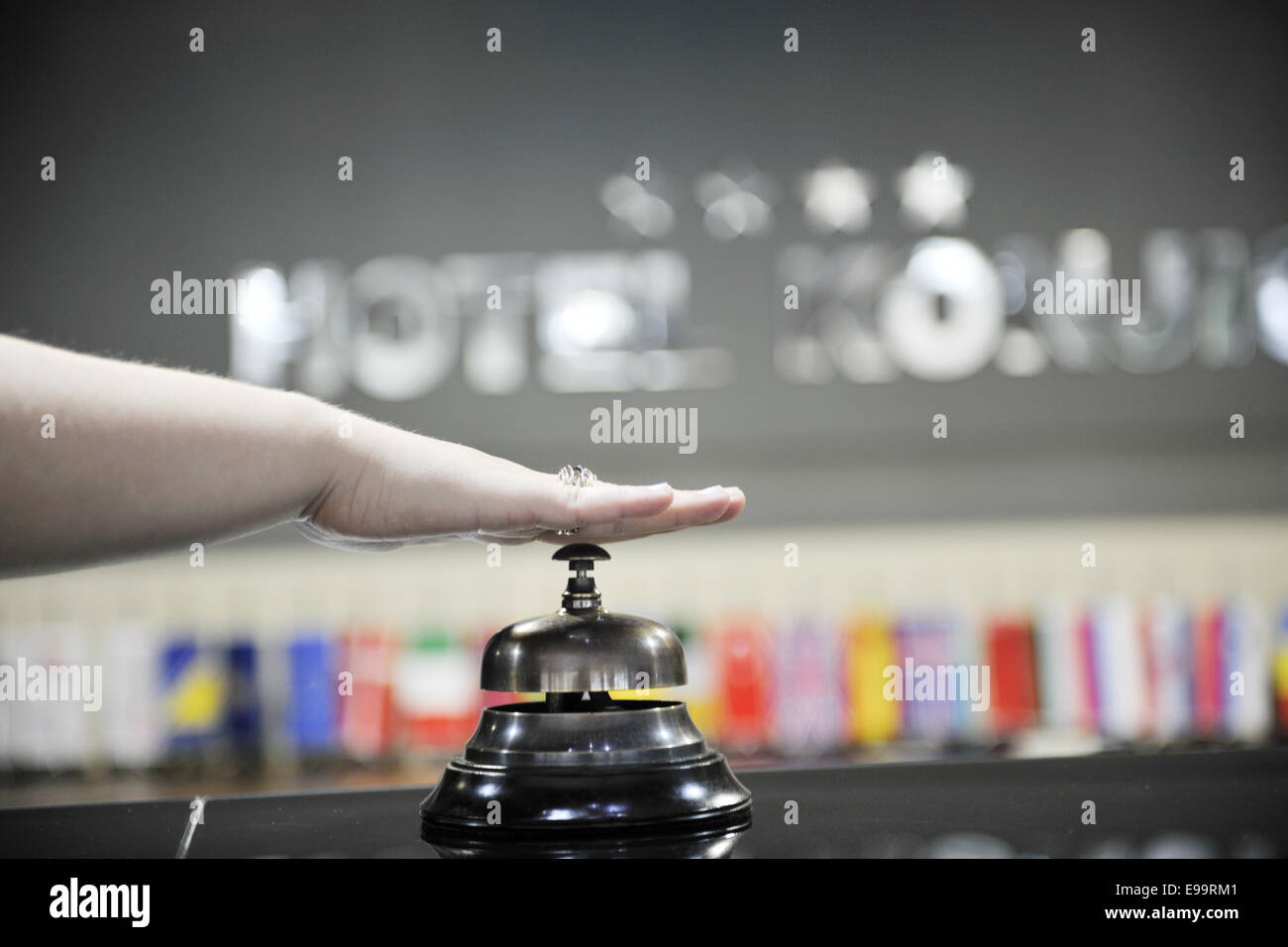 Old hotel reception in wood hi-res stock photography and images - Alamy