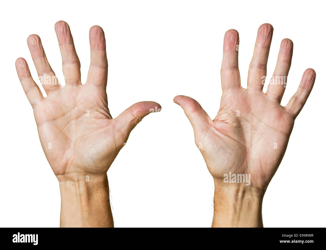 Pair of senior caucasian hands Stock Photo - Alamy