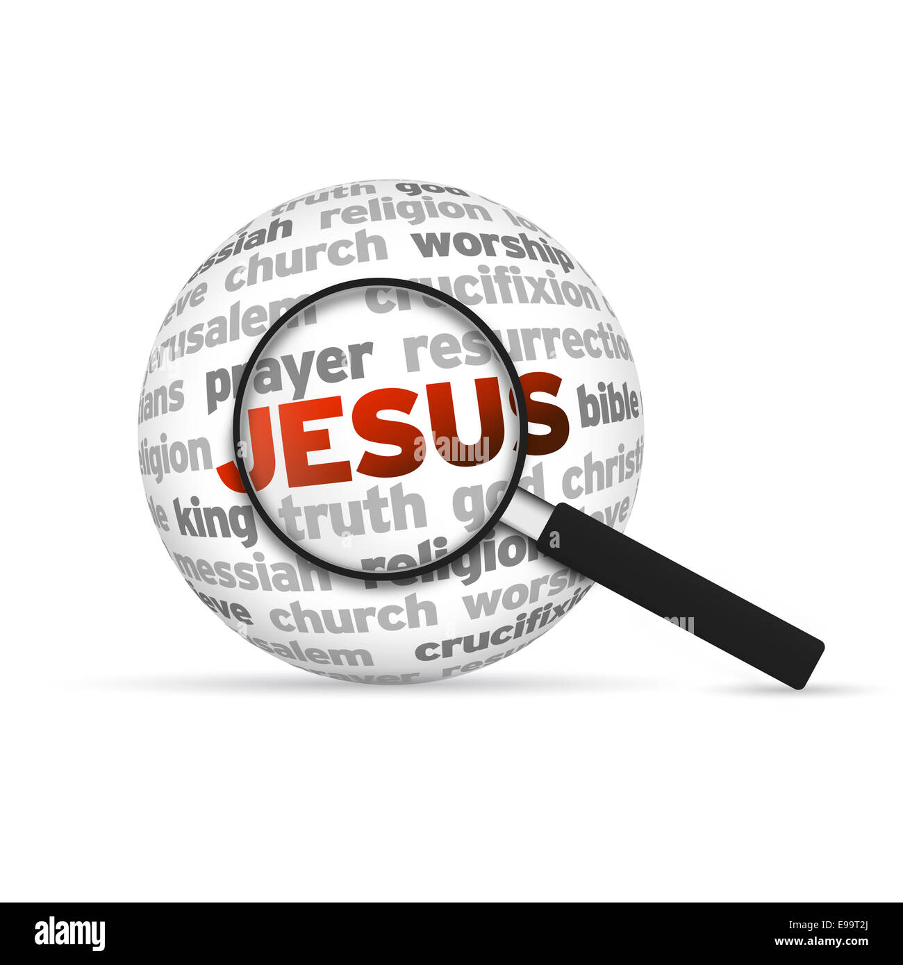 Magnifying glass eye words hi-res stock photography and images - Alamy