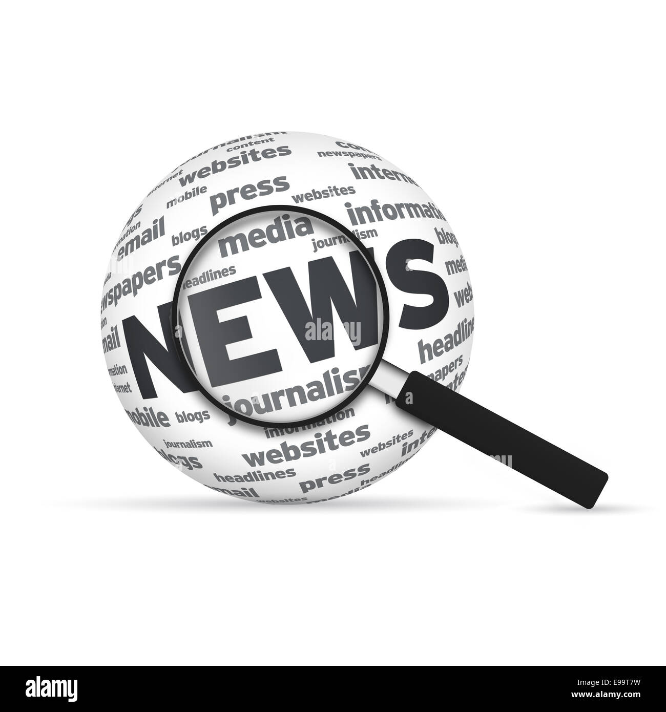 Magnifying glass reporter Cut Out Stock Images & Pictures - Alamy