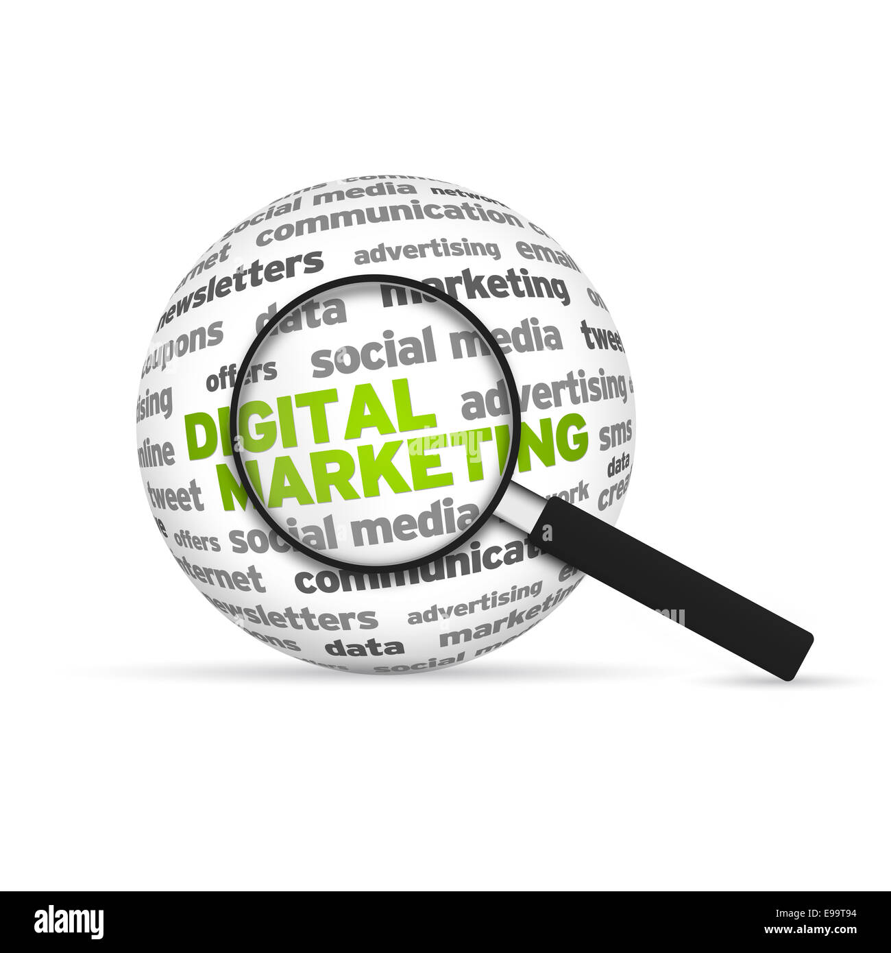 Digital marketing sales increase Cut Out Stock Images & Pictures - Alamy