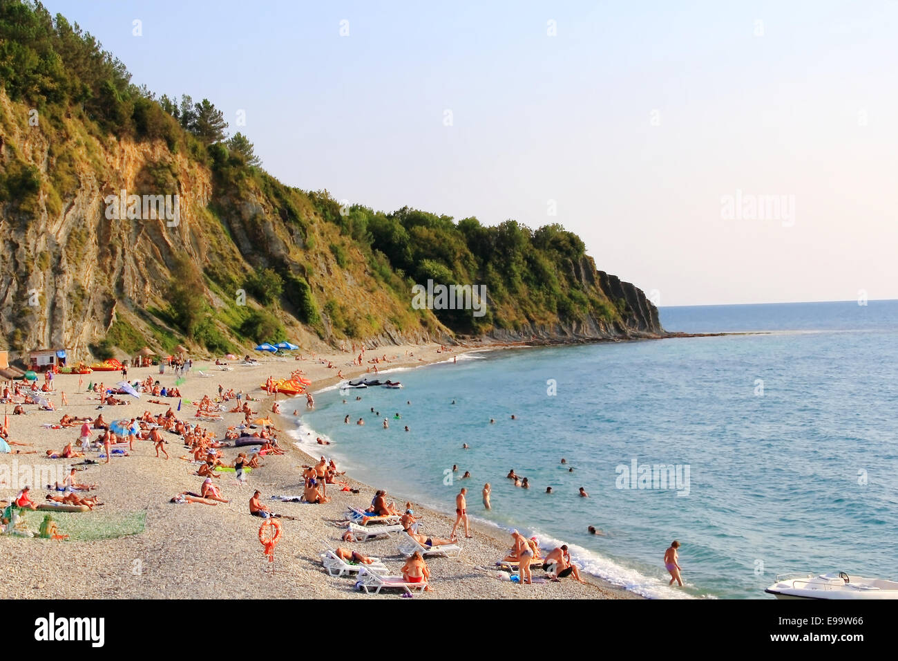 summer landscape with beach Stock Photo - Alamy