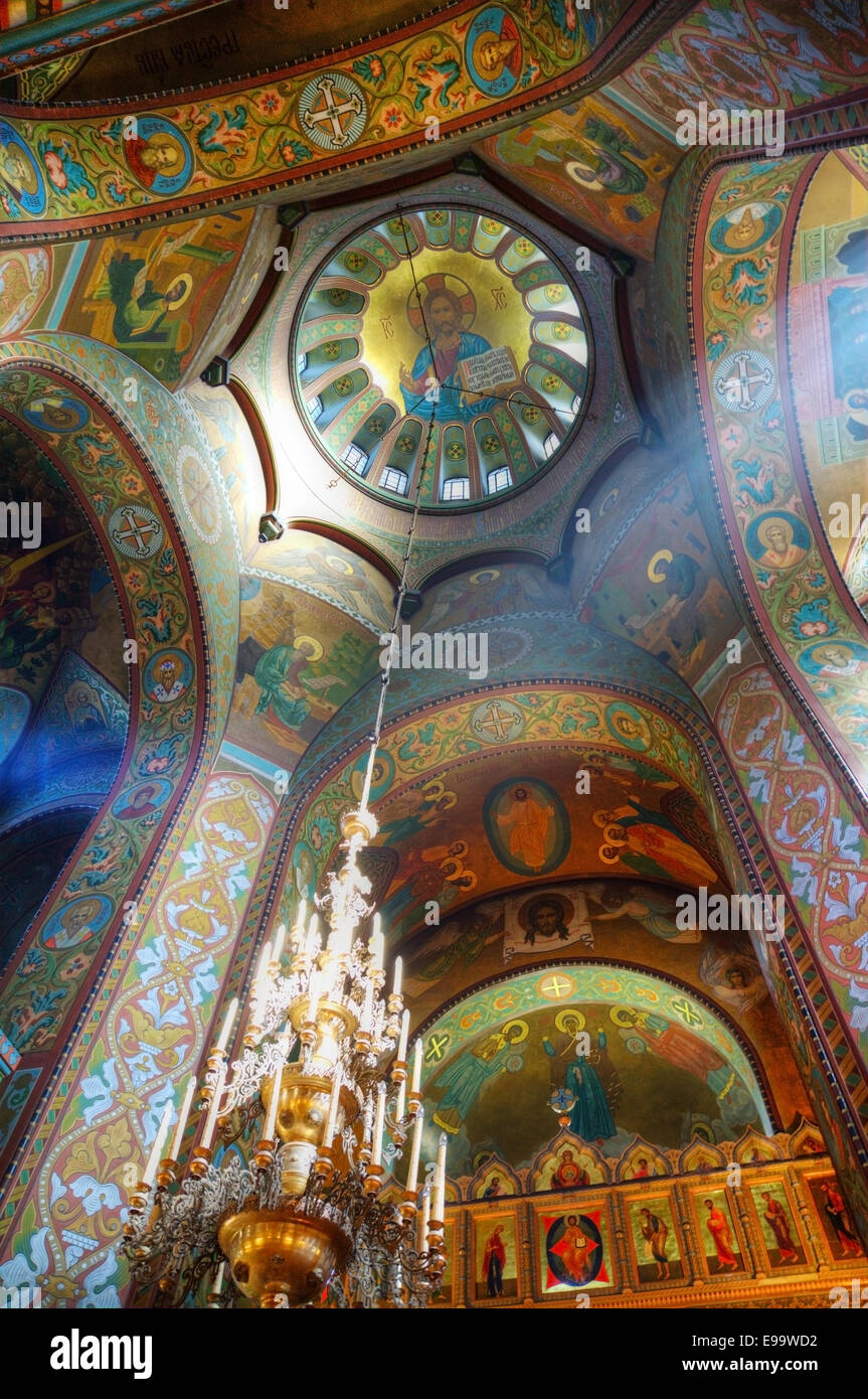 Interior of the Orthodox church Stock Photo - Alamy