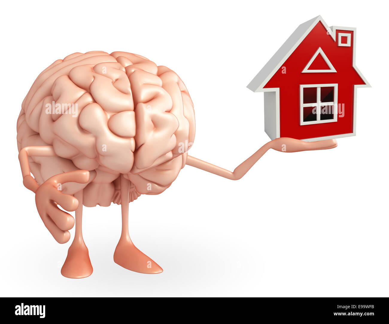 Brain brainstorming cartoon knowledge hi-res stock photography and ...
