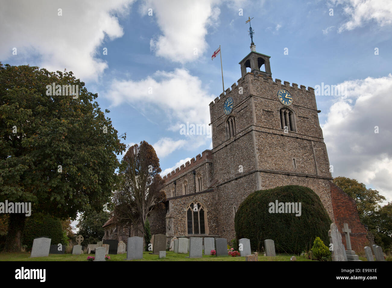 St John the Baptist Church in Finchingfield in Essex - UK Stock Photo ...