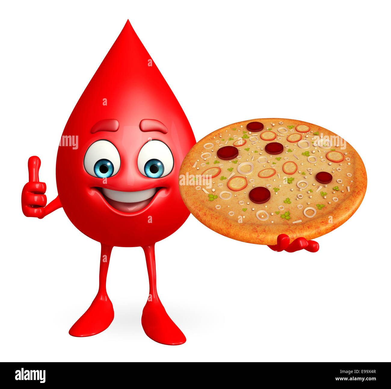 Drop blood on thumb Cut Out Stock Images & Pictures - Alamy