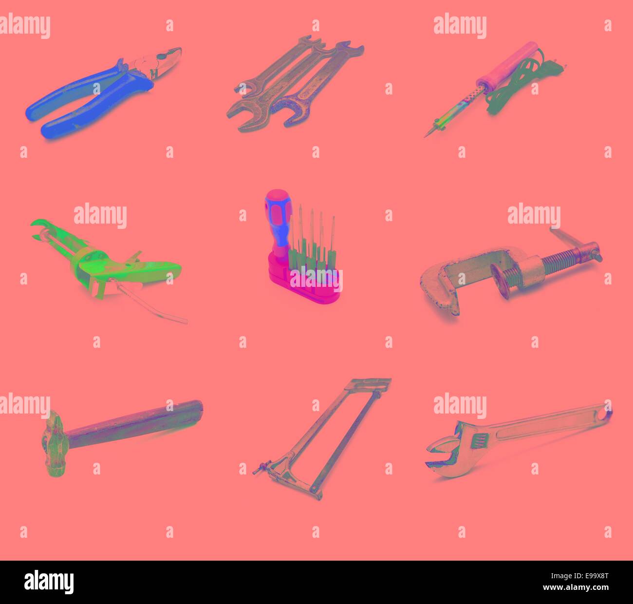 set of different tools Stock Photo - Alamy
