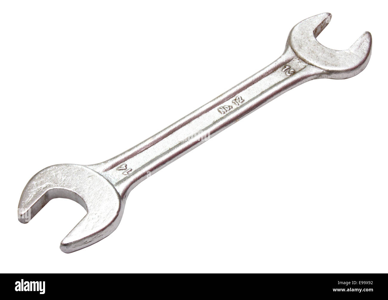 Stainless Steel Wrench close up Stock Photo - Alamy