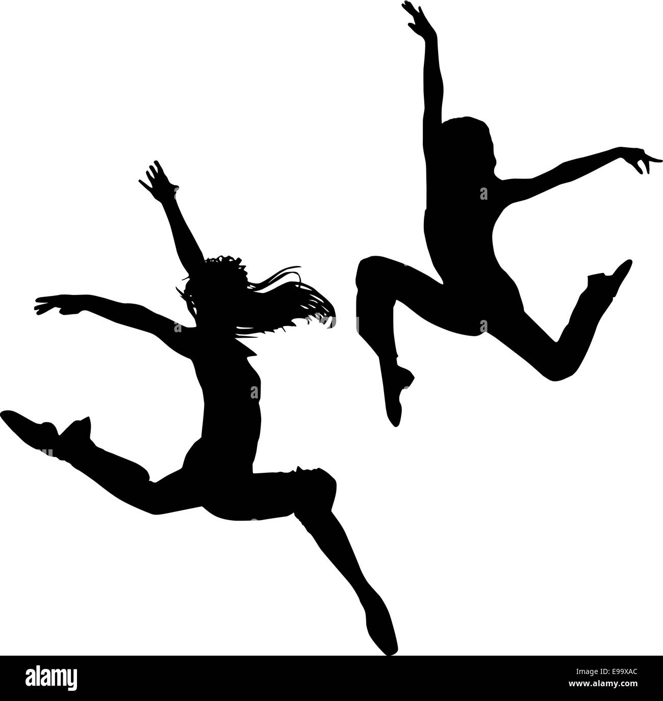 Spring jump Black and White Stock Photos & Images - Alamy