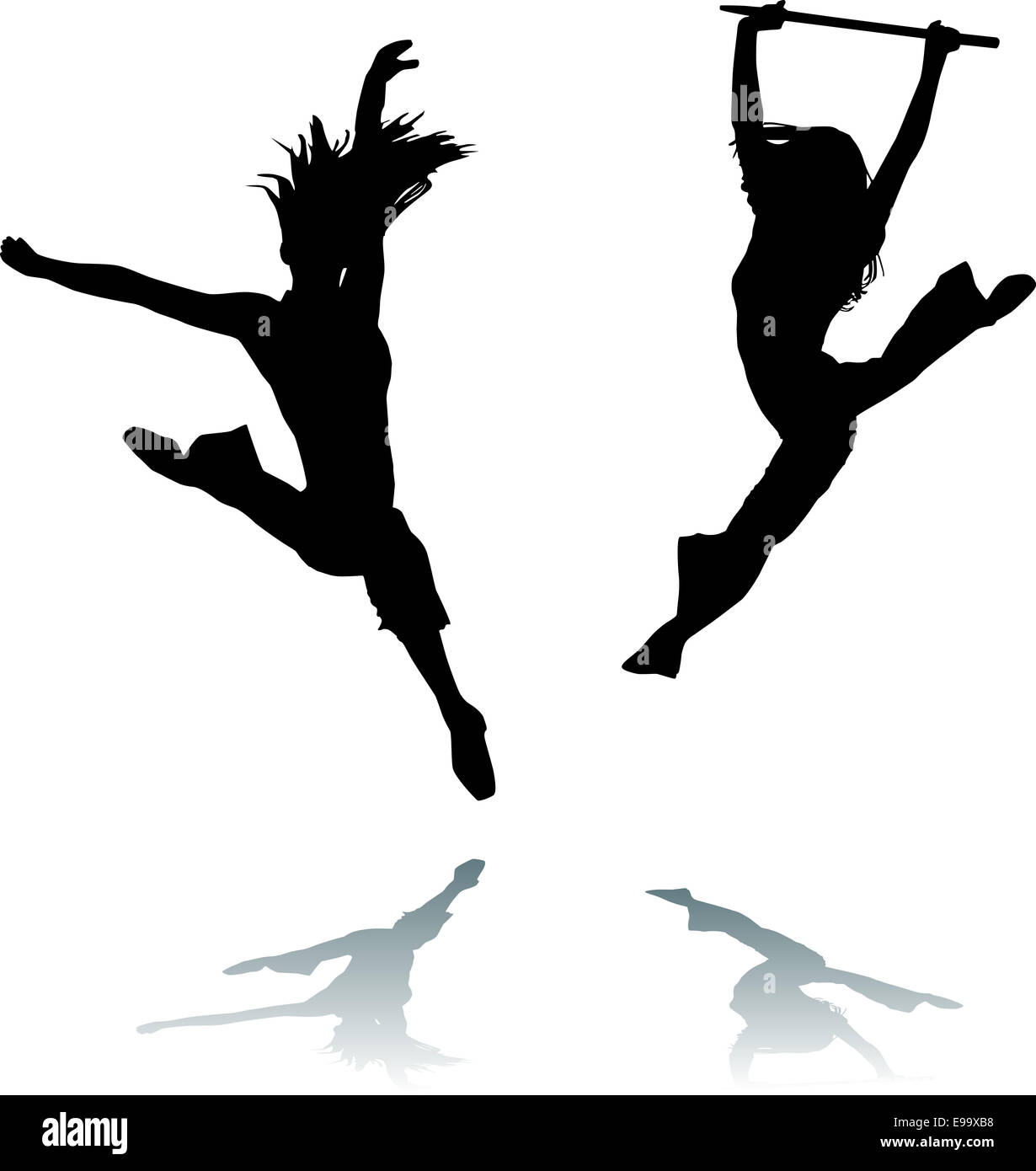 Spring jump Cut Out Stock Images & Pictures - Alamy