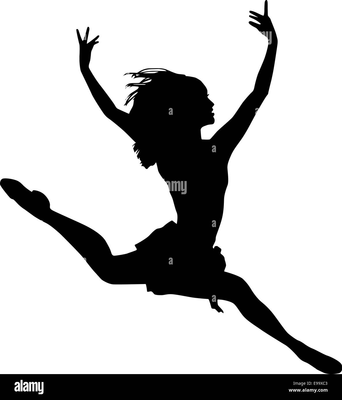 Spring jump Black and White Stock Photos & Images - Alamy