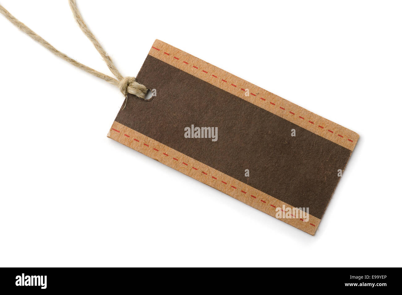 Blank paper tag hole hi-res stock photography and images - Alamy