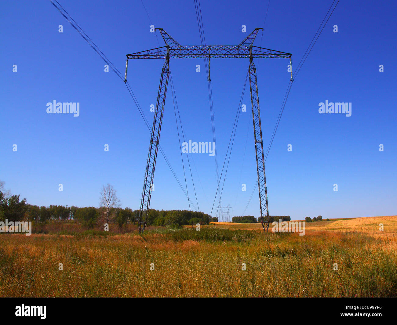 electrical grid near field Stock Photo - Alamy