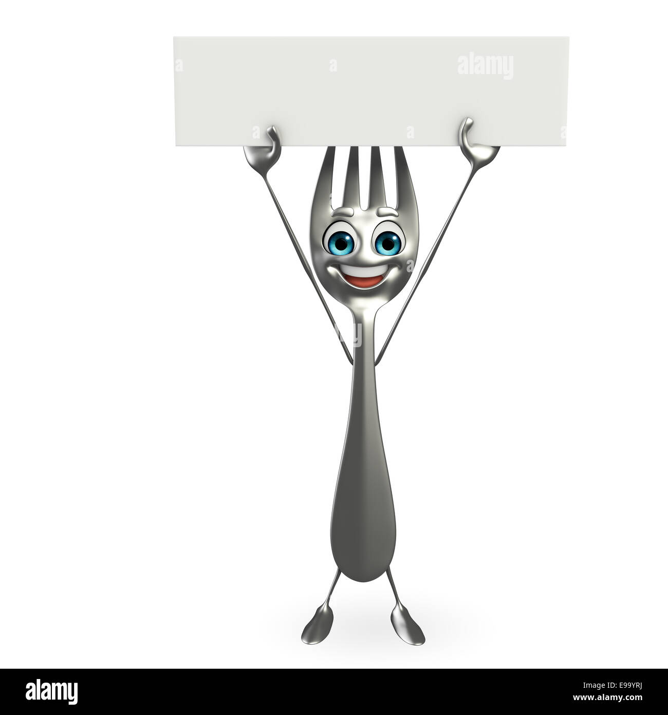 Cartoon character fork sign hi-res stock photography and images - Alamy