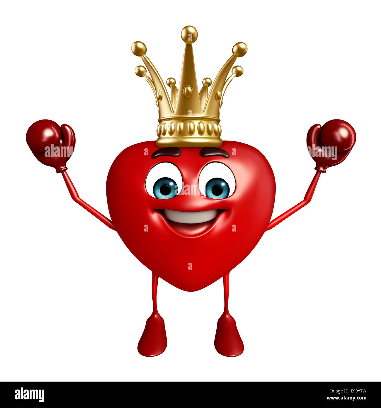 Cartoon illustration valentine crown hi-res stock photography and ...