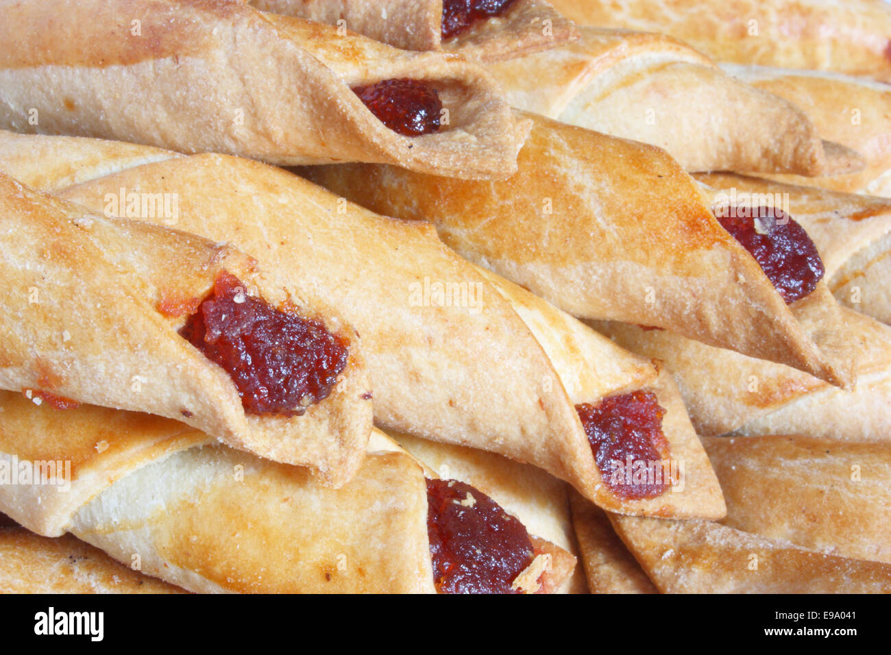 Tubules with jam Stock Photo - Alamy