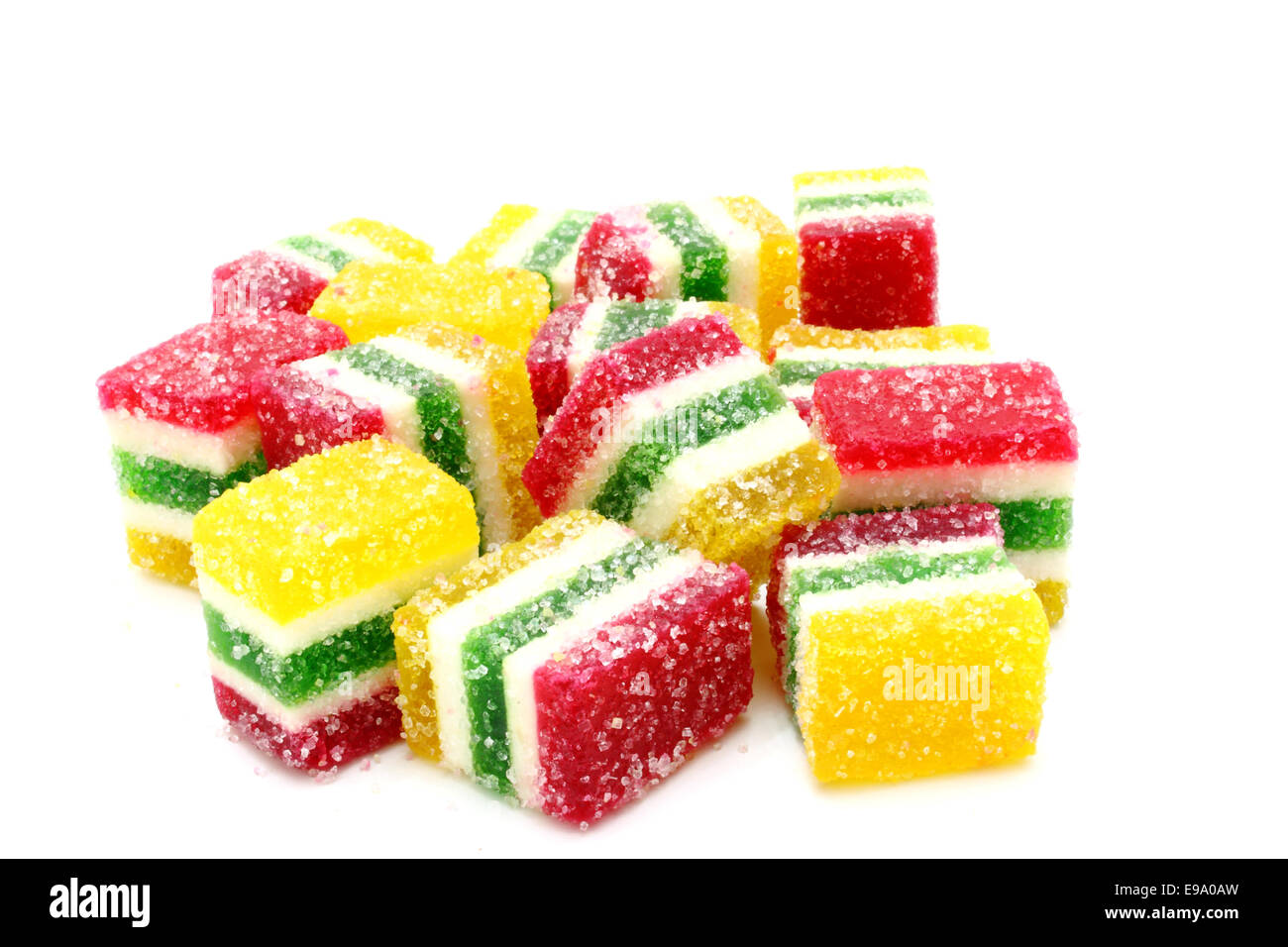 Multi-coloured fruit candy Stock Photo - Alamy