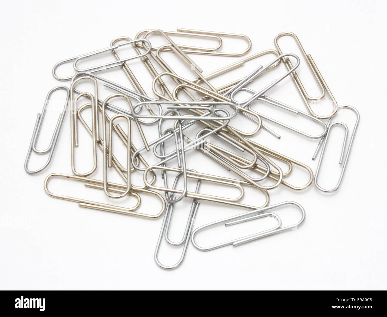 Writing metal paper clips Stock Photo - Alamy