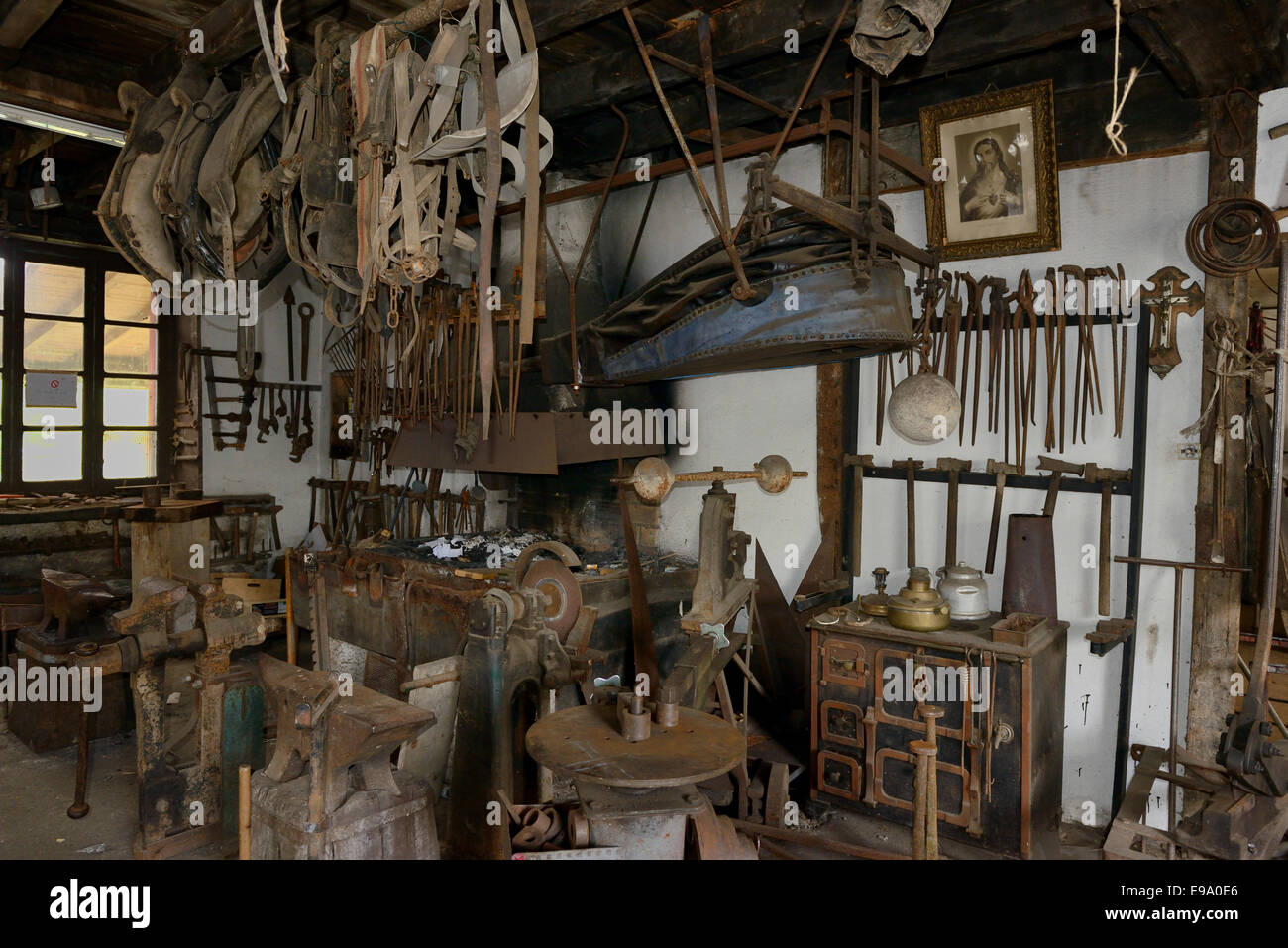 France, Atlantic Pyrenees, Pays Basque, La Bastide-Clairence, former ...